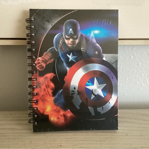 Office | Marvel Captain America Spiral Notebook | Poshmark